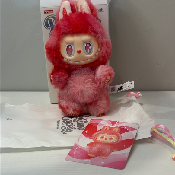 POP MART | Accessories | Pop Mart Labubu Big Into Energy Love Pink New ...